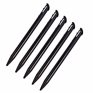 FainWan 5 Pack Stylus Pens Compatible with New 3DS XL 2015 Nin-tendo Slot Replacement Pen Plastic Touch Screen Pen Set (Black)
