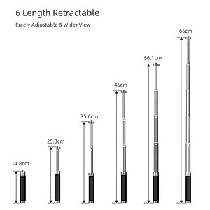 Darkhorse Multifunctional Lightweight Aluminun Alloy Extension Rod for Action Camera (Extension Rod, Titanium)