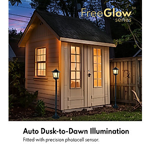 PASAMIC 63" Solar Lamp Post Lights 2Pack, Outdoor Post Lights Waterproof, Pole Lights Outdoor, Decorative Floor Lamp for Patio, Warm White, Replaceable Bulb