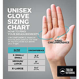 Tough Outdoors Winter Ski Mittens Men & Women - Adult Snow Mitts for Cold Weather - Waterproof Gloves Snowboarding, Skiing