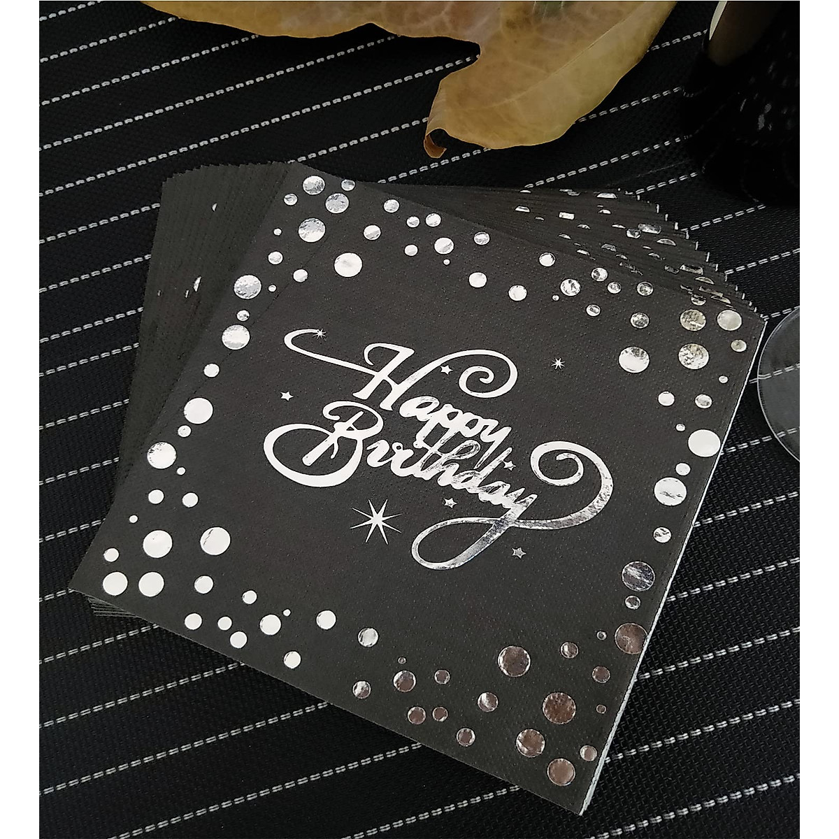 Happy Birthday Plates and Napkins Party Supplies Set for 20 Guests,Birthday Tableware Set for Happy Birthday Table Decorations Supplies Party Dessert Plates Party Napkins