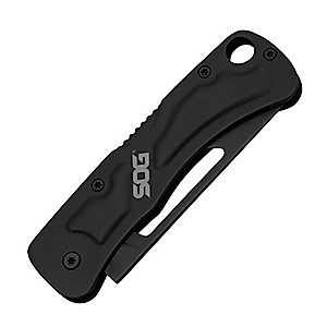 SOG Centi II Folding Knife Keychain Size, 2.1"" Blade (CE1012),Black