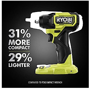 RYOBI 18V ONE+ HP Brushless Cordless Compact 3/8 -inch Impact Wrench (Tool Only)