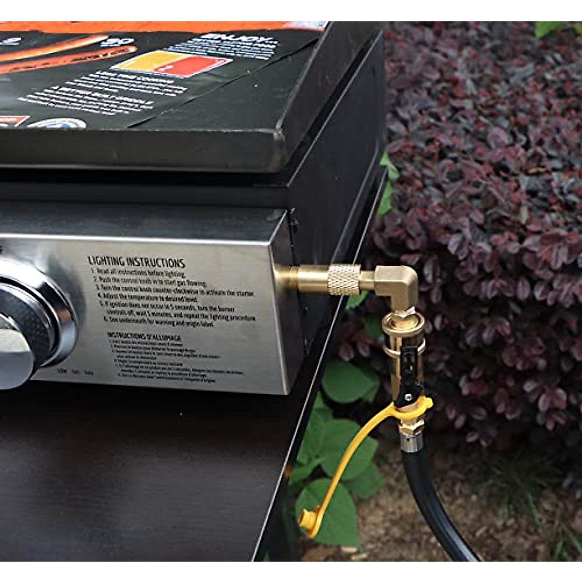 METER STAR 12FT Male/Female Quick-Connect RV Propane Extension Hose for 17"/22" Blackstone Tabletop Griddle