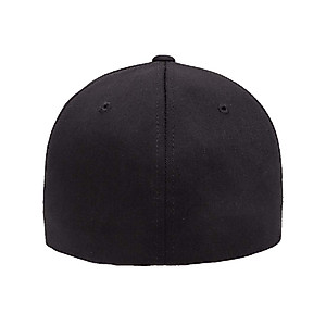 2015-20 Ford Mustang Convertible Classic Outline Design Flexfit 6277 Athletic Baseball Fitted Hat Cap Black L/XL