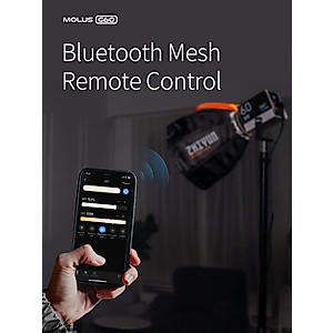 ZHIYUN Molus G60 Combo, Bi-Color Video Light, 300g Portable 60W COB LED Continuous Output Lighting, CRI≥96, TLCI≥97, Bluetooth App Control with Bowens-Mount Accessories DC/PD Power Supply