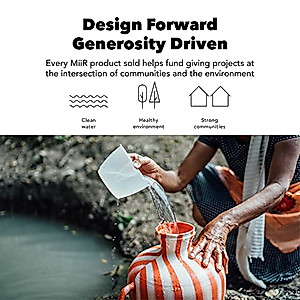 MiiR, 360 Traveler, Stainless Steel Double-Wall Vacuum Insulated Tumbler, Black, 16 Fluid Ounces