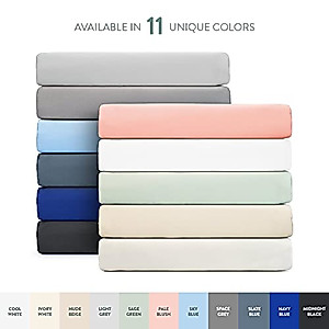 TAFTS Bamboo Crib Sheet Fitted, Girls Boys & Unisex 100% Organic Bamboo Crib Sheet for Standard Crib and Toddler Mattress, Luxuriously Soft, Cool, 360 Elasticized, (28" x 52" Blush)