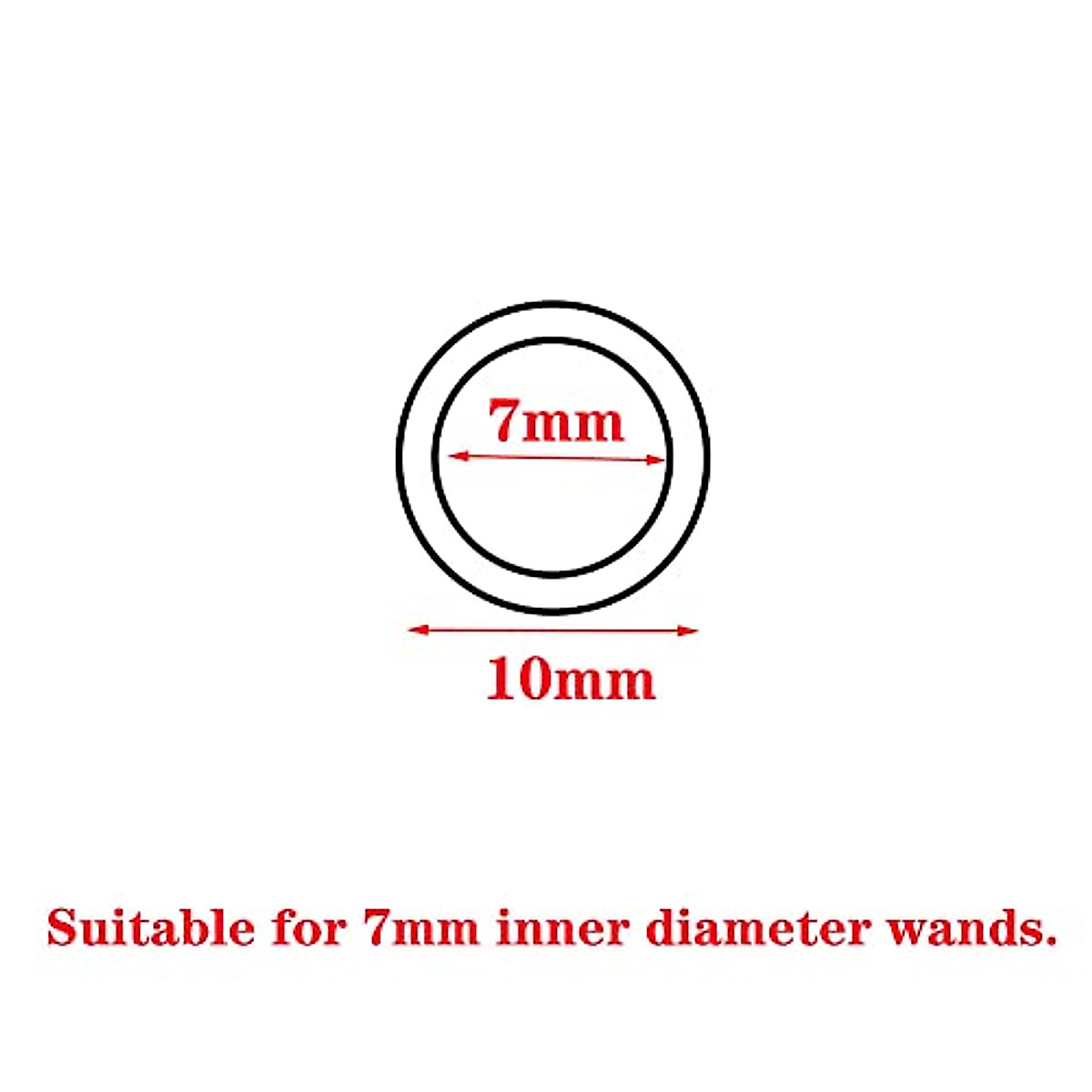 BOOHAO 12 PCS Wand Tip Hook Sleeve Clear Plastic Shapherds Hook Wand Tip Connector Wand Cap Connector Wand Cap Blind Wand Hook Replacement for Circular 6/25"(6mm) Blind Tilt Wand Repair