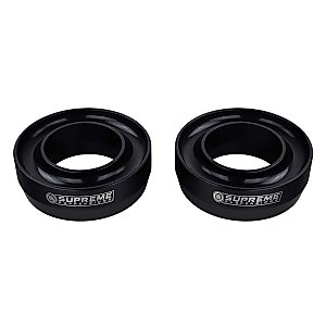 Supreme Suspensions - 3" Front Leveling Kit for 1997-2003 Ford F-150 and 1998-2007 Ford Ranger 2WD T6 Billet Aluminum Coil Spring Lift Spacers (Black)