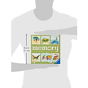 Ravensburger Dinosaur Memory Game – Fun & Fast Brain Teaser for Kids 3+ | Vibrant Dinosaur Images | Easy to Learn for Birthdays and Holidays | Quality Family Time Activity