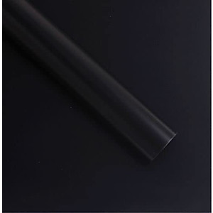 20 Pcs Double Sided Color Flower Wrapping Paper,Waterproof Valentine's Day Bouquet Wrapping Paper 23x23Inch Used for DIY Crafts, Gift Packaging, Flower Shop Bouquet Packaging (Black)