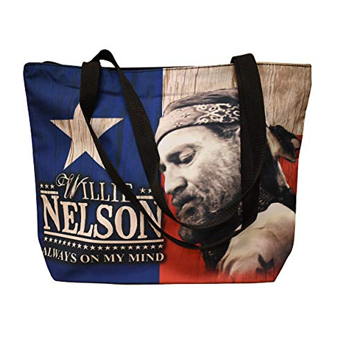 Willie Nelson Large Tote Bag - Always on My Mind