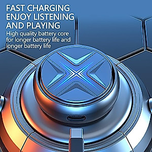 Wireless Earbuds Gaming Earbuds in Ear 5.3 Bluetooth Headphones Sport Ear Buds Bluetooth Earbuds Noise Cancelling Headphones Earphones Wireless Long Esports Cool Stuff Birthday Gifts (Blue)