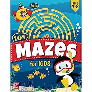 Mazes For Kids Ages 4-8: Maze Activity Workbook for Children with Games, Puzzles and Problem-Solving