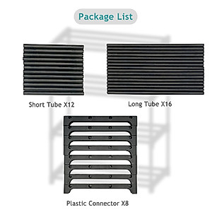 Autonomier 4 Tier Small Shoe Rack, Narrow Stackable Shoe Shelf for Kids Toddler Adult, Lightweight Shoe Rack Stand for Closet Dorm Storage Organizer, Front Door Entrance, Entryway