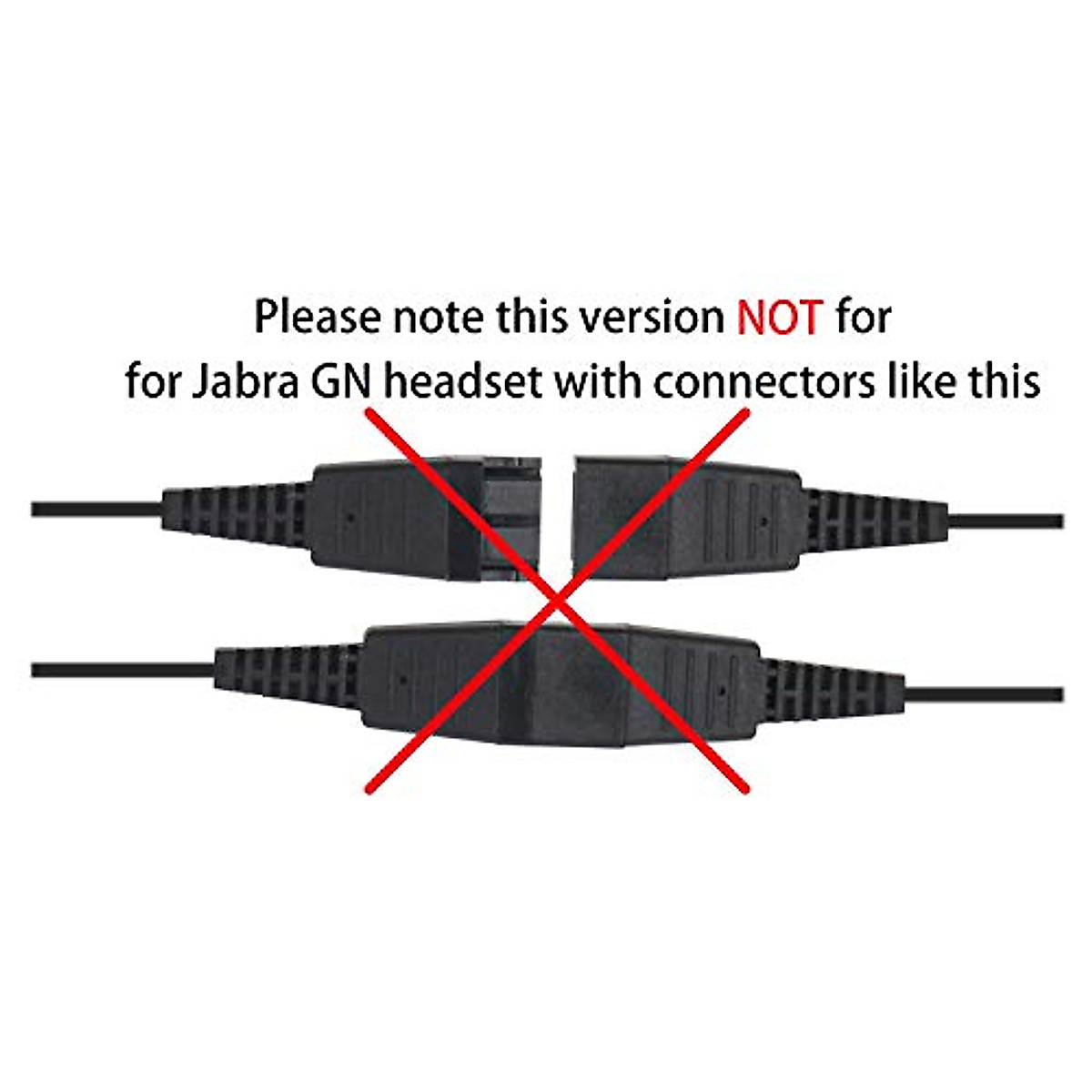 VoiceJoy Headset Adapter Cable Compatible with Plantronics and VoiceJoy Headsets - Connects to All Cisco 6000, 7800 and 8000 Series Phones and Also Models 7940 7941,26716-01 Cord