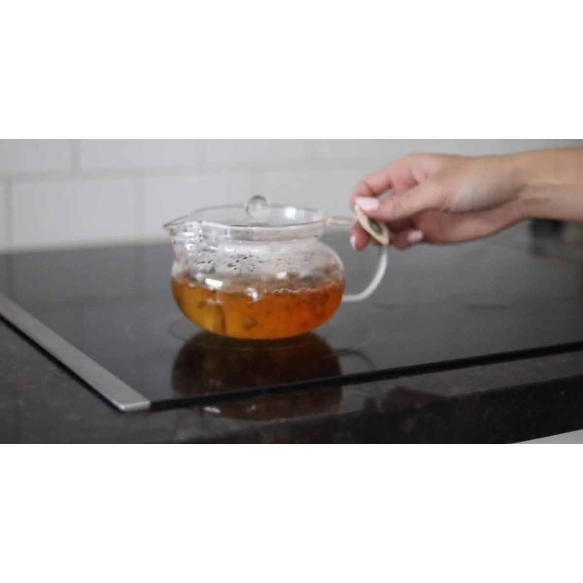 Teabloom Kyoto 2-in-1 Tea Kettle/Tea Maker – Heatproof Glass Teapot with Removable Loose Tea Filter – Tea Connoisseur's Choice