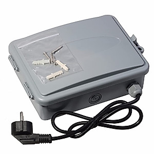 HAHFKJ 11 Station Garden Automatic Irrigation Controller Water Timer Watering System with EU Standard Internal Transformer
