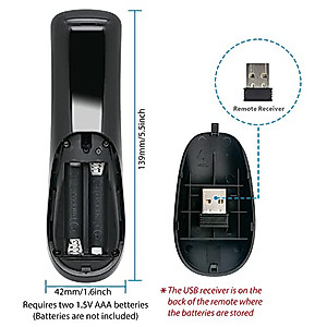 Deybon 2.4G Wireless Remote Control for Car Android Tablets Smart TV Air Remote Mouse Compatible with Car Android Tablet Realized via USB Port