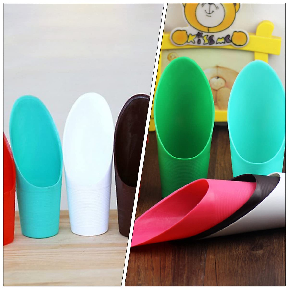 Happyyami 5pcs Gardening Shovel Tools Succulent Plants Scoop Bonsai Soil Scoop Plant Soil Scoop Bonsai Tool Garden Bucket Scoop Bonsai Bucket Scoop Bucket Shovel Potting Plastic