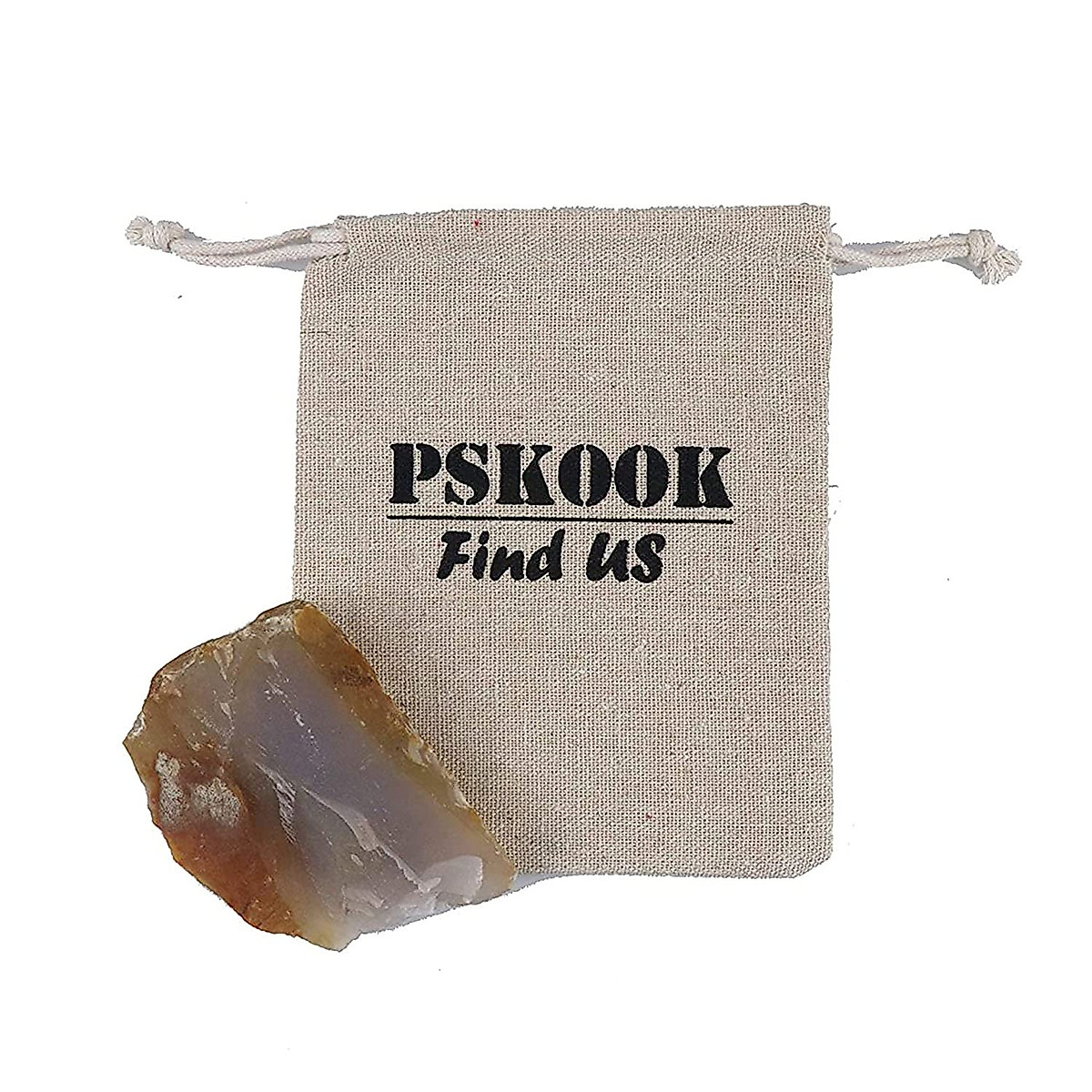 PSKOOK Flint Steel Striker Kit Primitive Fire English Flint Stone Steel Striker(Flint 1PC)