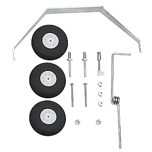 1 Set Aluminum Main Landing Gear Wheel Kit RC Airplane Cessna 182 Parts Replacement 40 Size ARF PNP