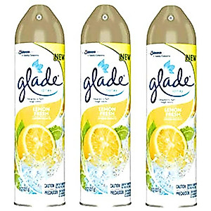 Glade Air Freshener Spray - Lemon Fresh - Net Wt. 8 OZ (227 g) Per Can - Pack of 3 Cans