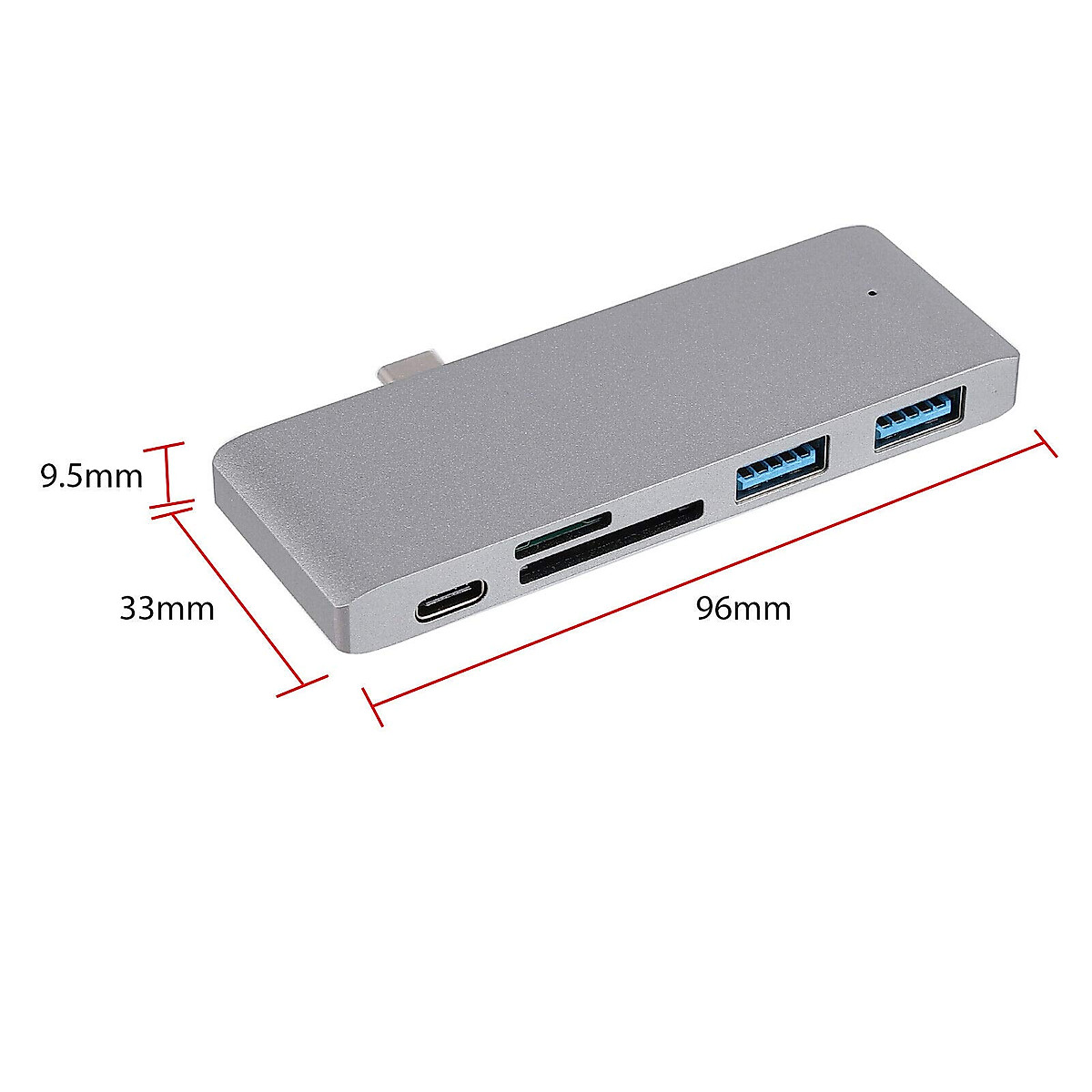 Plus Mi Life 5 in 1 Type-C Hub USB3.0 Multi Charging Port Adapter Card Reader for MacBook Pro