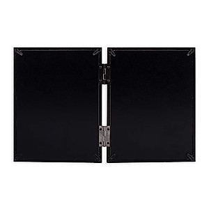 Cottage Garden Together Forever Hearts Midnight Black 5 x 7 Woodgrain Hinged Double Tabletop Photo Frame