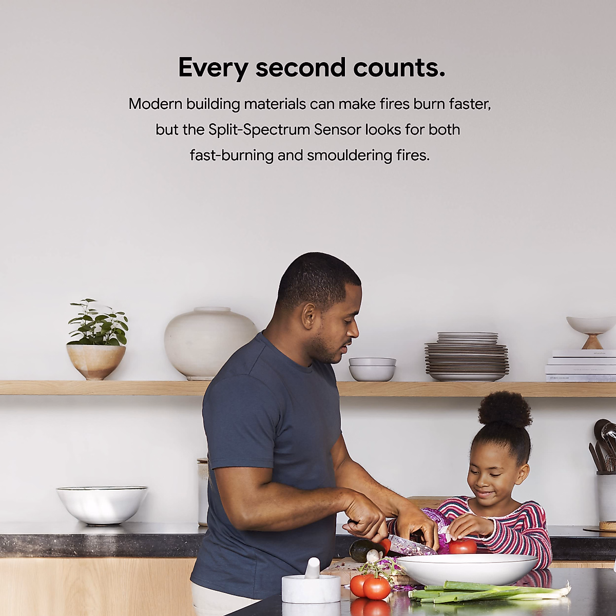 Google Nest Protect - Smoke Alarm - Smoke Detector and Carbon Monoxide Detector - Wired, White