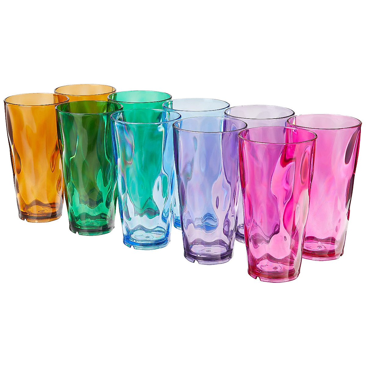 Creative Ware 24-Ounce Plastic Tumblers, Set of 10