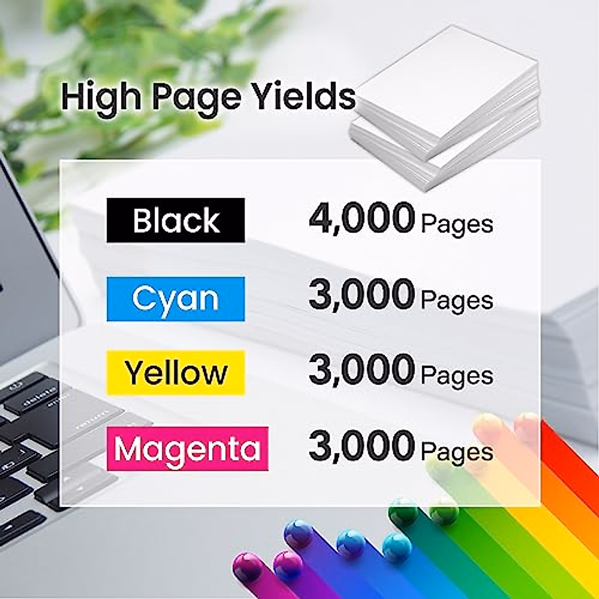SHIKI Compatible Toner Cartridge Replacement for Kyocera ECOSYS M5526cdw P5026cdw TK5242C (Cyan, 3000 Pages)