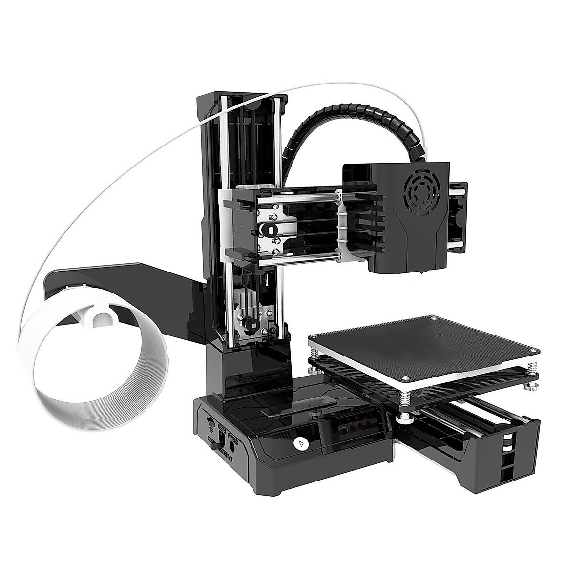 Mini 3D Printer, 100-240V Simple Operation Enhance Spatial Imagination FDM Mini 3D Printer Uniform Heating High for Kids for Home