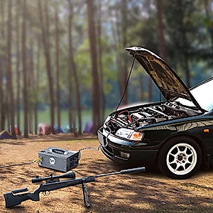 PCP Air Compressor with Built-in Power Adapter,Auto-shutoff,Oil &Water-Free, 4500Psi/30Mpa-5000Psi/35Mpa, Power by 110V /220V AC or 12V DC For Air Gun, Paintball/Scuba Tank,SUV Tires (PCP-AC-MA)