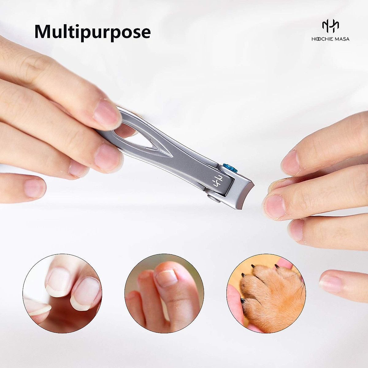 Nail Clipper Set, Toenail Clippers for Thick Hard Nails, Professional Podiatrist Heavy Duty Toe Nail Clippers and Nail File for Men and Adults, Seniors - Super Sharp Surgical Stainless Steel (black)