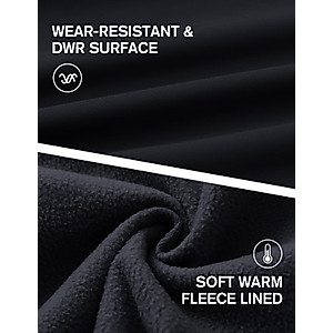 fit space Men's Lightweight Vest Softshell Sleeveless Windproof Jacket with Zipper Pcoket Cycling Travel Hiking Running Golf (Black, Large)