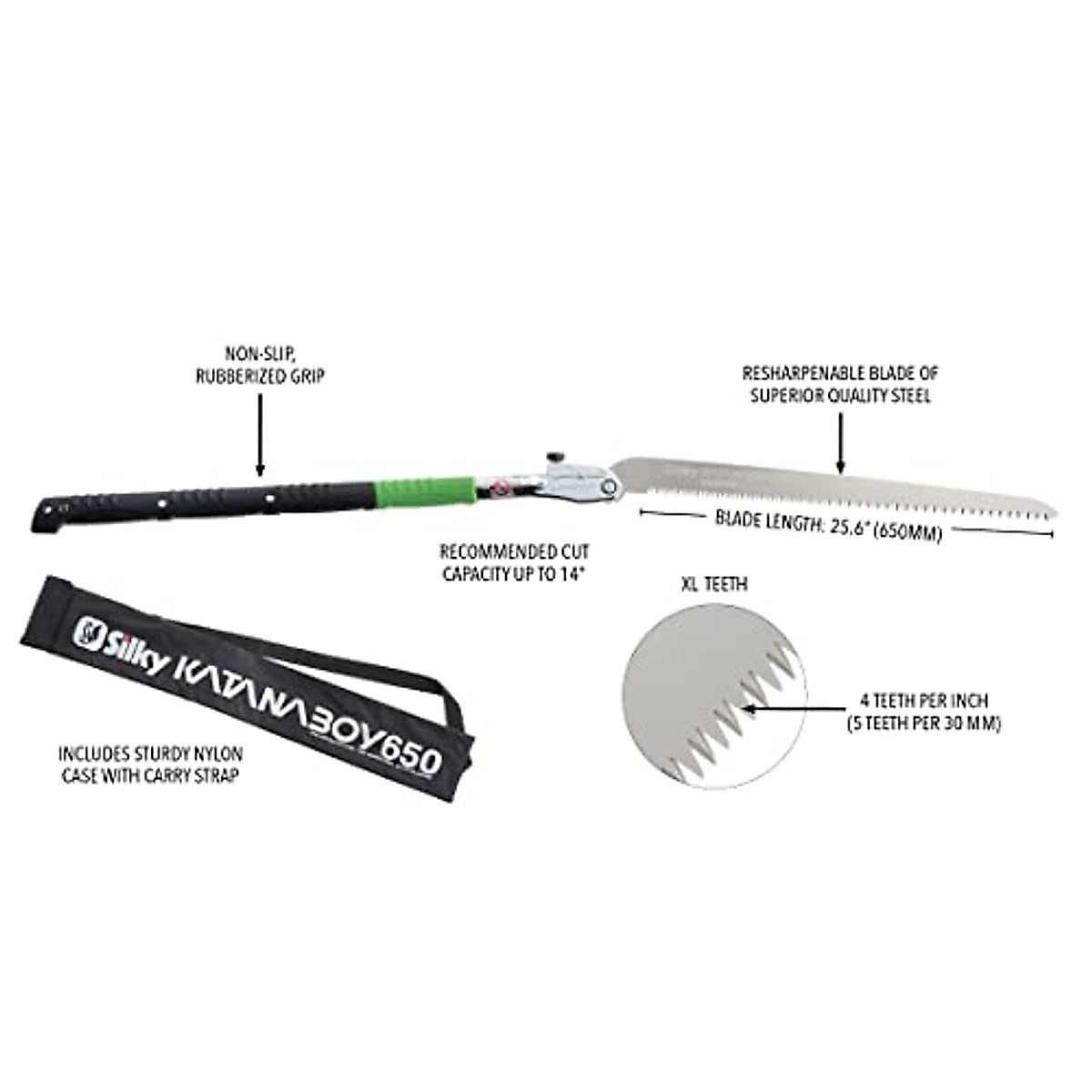 Silky KATANABOY Professional 650mm Folding Saw XL Teeth (710-65)