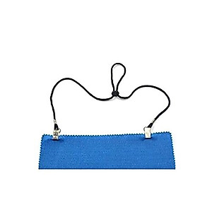 3PCS Black 35.4'' Adjustable Elderly/Adult/Baby/Toddler Napkin Fixing Clip Dental Bib Clasp Holder Lanyard Neck Strap for Towel Apron Blanket Travel Outdoor Must-haves