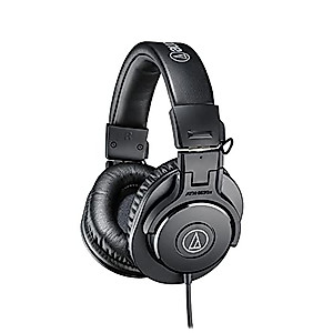 Audio-Technica ATH-M30x Professional Studio Monitor Headphones, Black