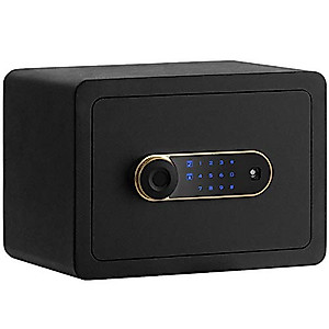 Safstar Security Safe Box, Electronic Solid Steel Safe with Keypad and Inner LED Light for Home, Office, RV Travel, Digital Safe Deposit Box for Cash Documents Jewelry Valuables, 0.5 Cubic Feet