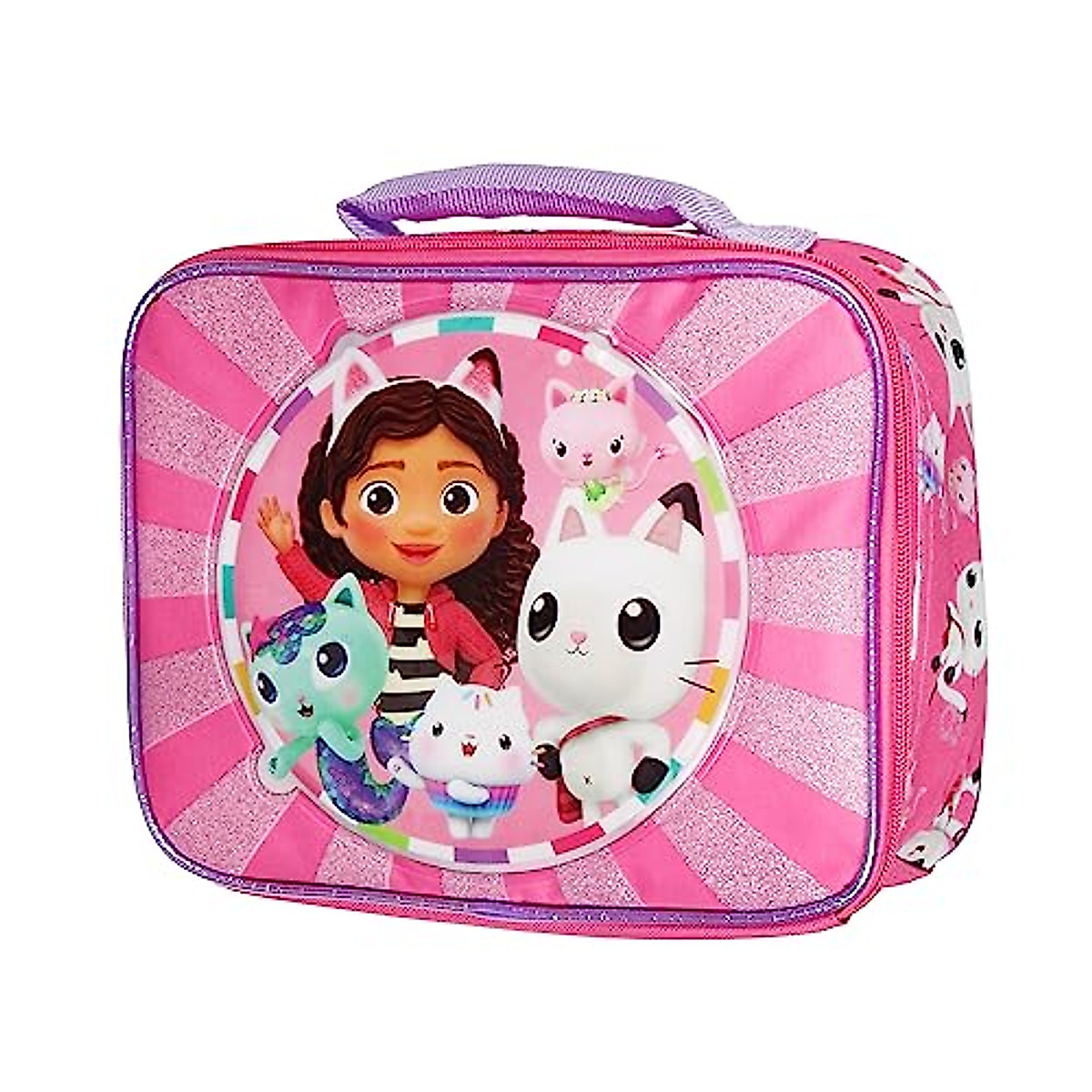 AI ACCESSORY INNOVATIONS Gabby's Dollhouse Kids Lunch Box Pandy Paws and Kitty Friends Insulated Lunch Bag