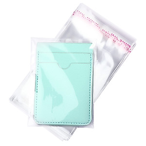 Geyoga 4 Size Clear Plastic Cello Bag Resealable Self Sealing Cellophane Bag for Candy Cookies Decorative Wrapper (240 Pieces)