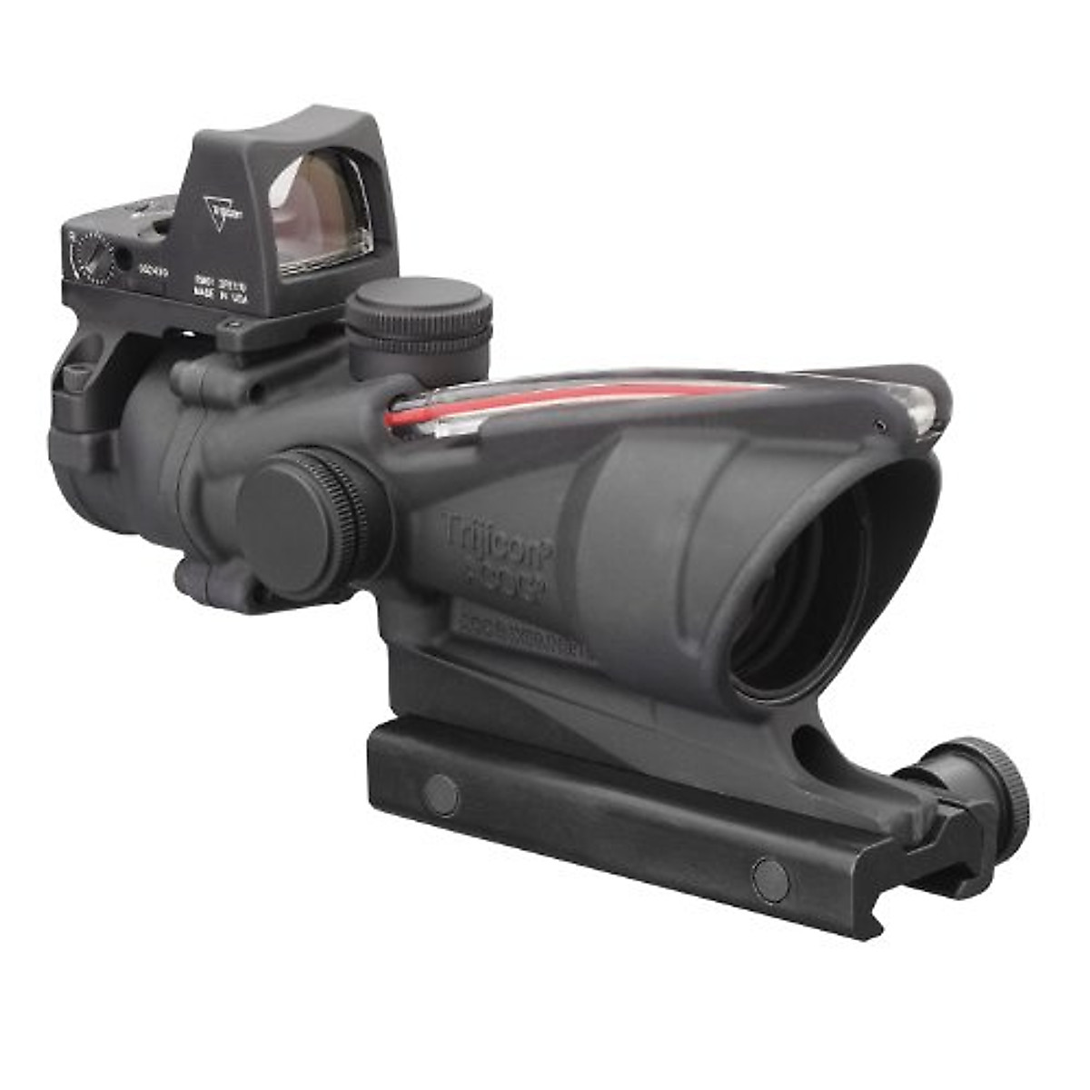 Trijicon 4x32mm ACOG Dual Illumination Crosshair .223 Reticle with 3.25 MOA RMR Sight Black Optics