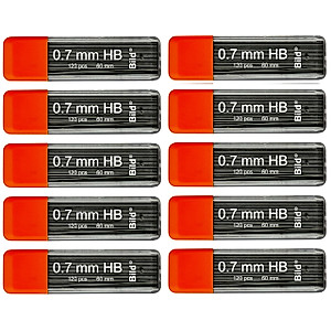 Bild Premium 1200 leads of 0.7 mm Mechanical Pencil Lead Refills (HB Mega, 0.7 mm)