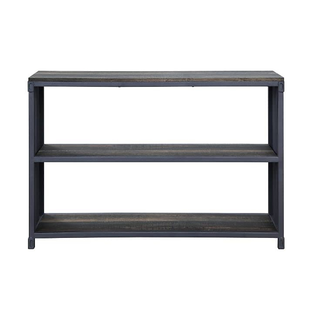 Acme Furniture Cargo Bookshelf, Weathered Oak & Gunmetal Finish