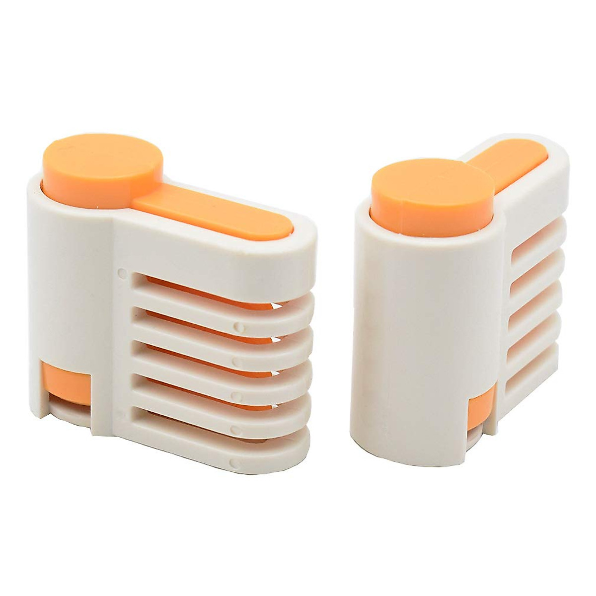 2PCS DIY Cake Slicer, Stratification Auxiliary, Bread Slice, Toast Cut, 5 Layers Leveler Slicer, Kitchen Fixator Tool (2, Orange)