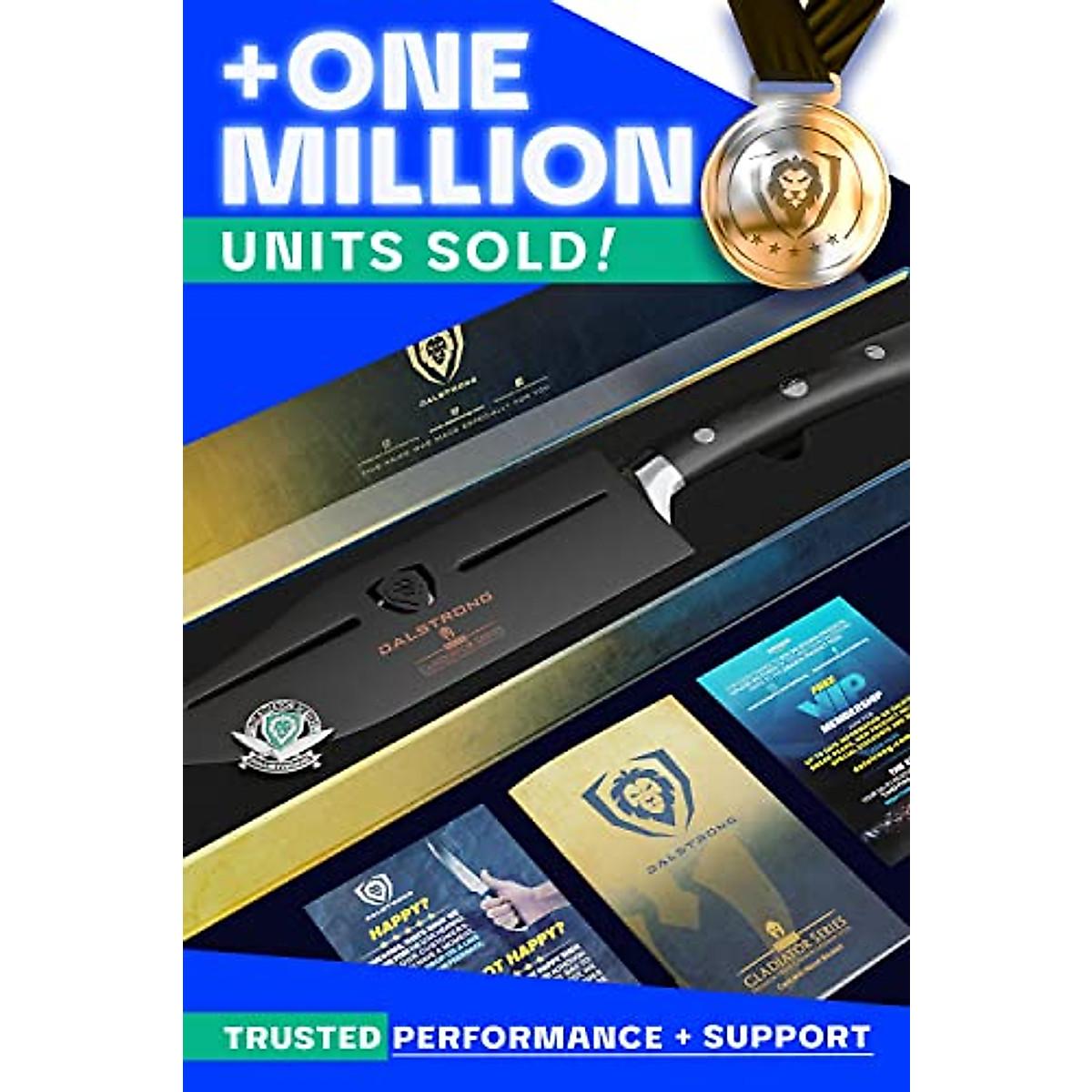 Dalstrong Barong Chef Knife - 7 inch - Gladiator Series Elite - Razor Sharp Kitchen Knife - Forged High Carbon German Steel - Full Tang - w/Sheath - NSF Certified