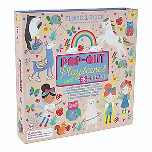 Floss & Rock 43P6374 Rainbow Fairy Pop Out Play Scene, Multicolor, 21.5cm x 21.5cm x 4.5cm