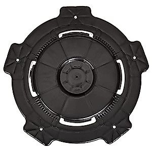 AmazonCommercial Dolly To Fit 32, 44 & 55 Gallon Round Containers, Twist On/Off, 2-Pack, 18.25", Black